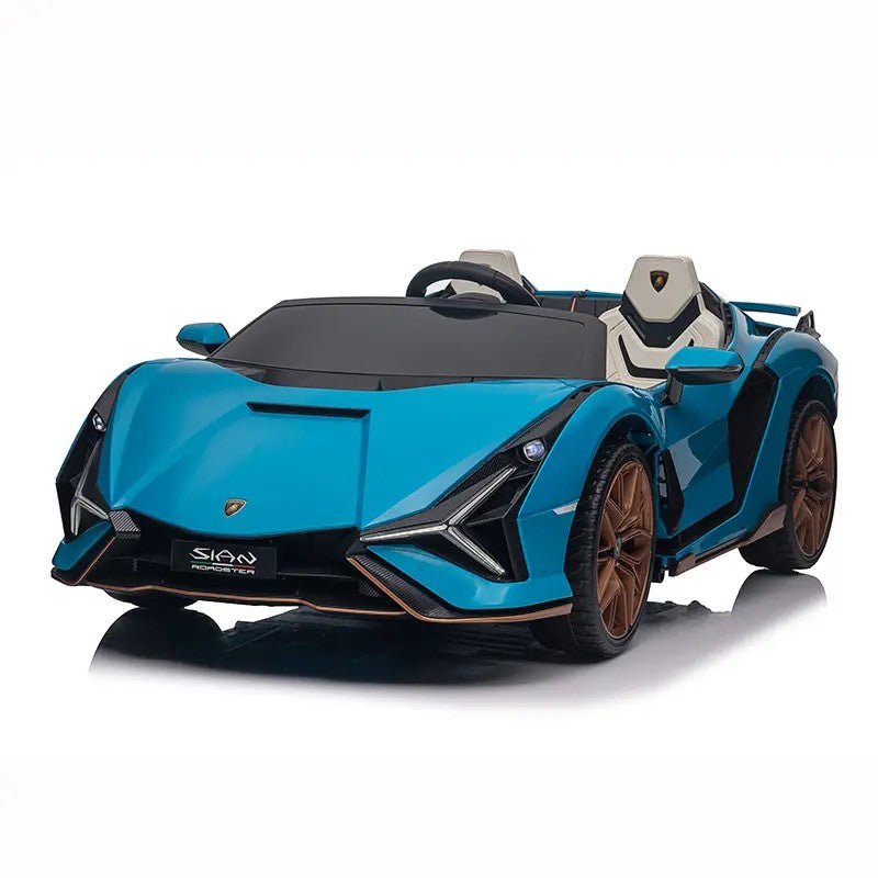 Rayfun Lamborghini Sian Licensed Kids Ride-On Car - Blue – ELC Toys Qatar